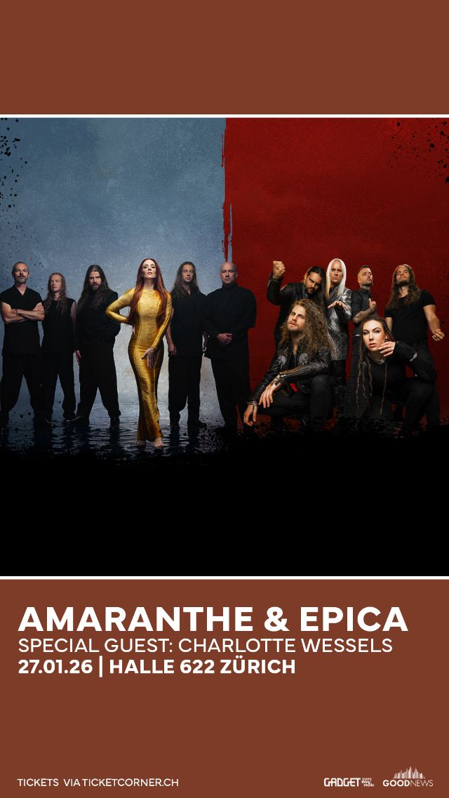 AMARANTHE & EPICA, 27.01.2026 @Halle 622 | MAAG Moments | Lichthalle Maag